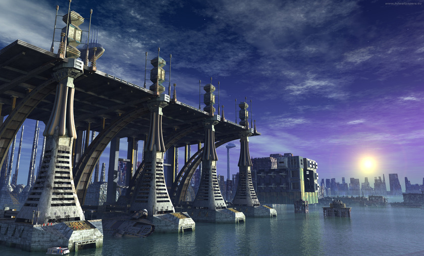 futuristic Sea Port