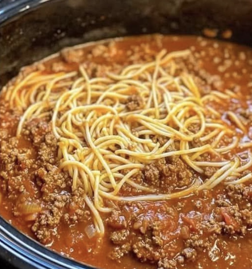 Slow Cooker Church Supper Spaghetti - Faxo