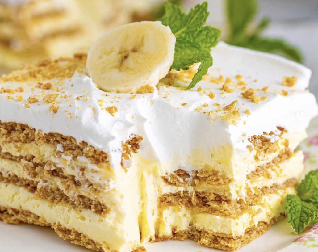 Banana Cream Icebox Cake Faxo
